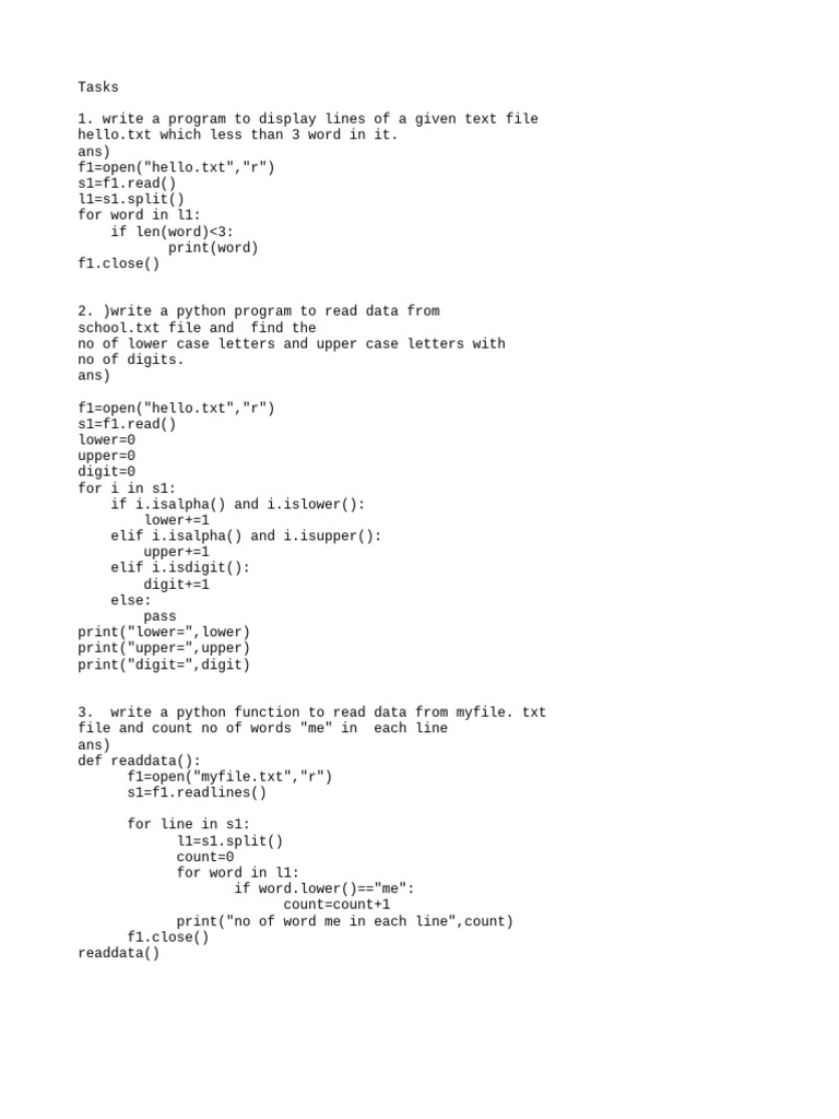 13 March Tasks Anwers | PDF