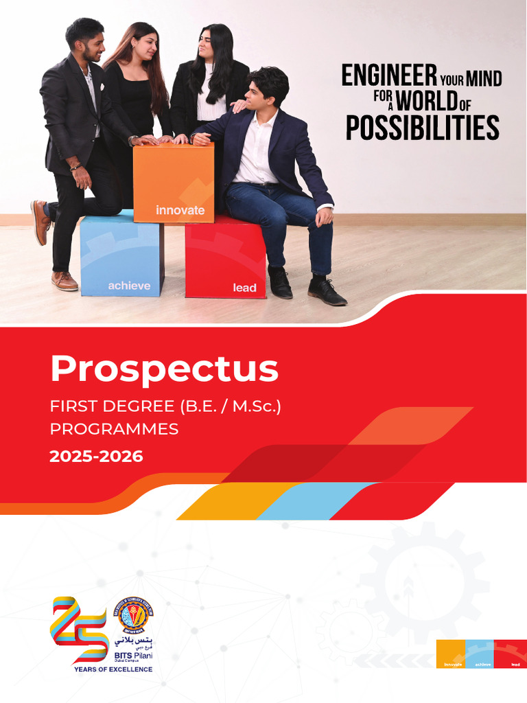 BITS Pilani Dubai Campus Prospectus 2025-26 | PDF | Engineering