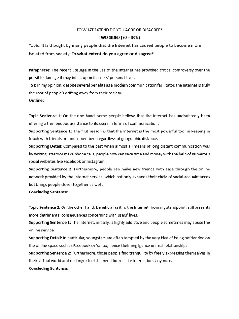 To What Extend Do You Agre or Disagree 1 | PDF