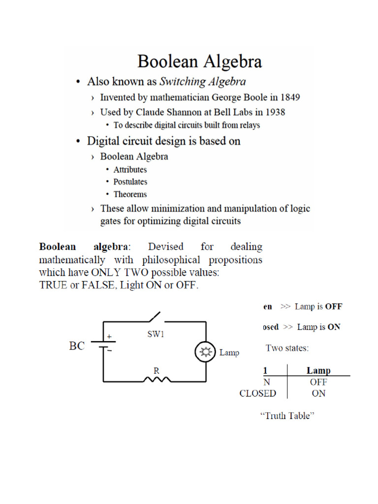 Lec_3b-Boolean-Algebra | PDF