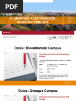 UFS Postgraduate Application Deadlines 2026 | PDF | Academic Degree ...