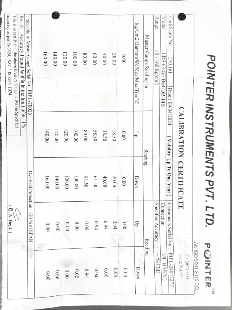 Pointer Instruments Pvt. Ltd. | PDF