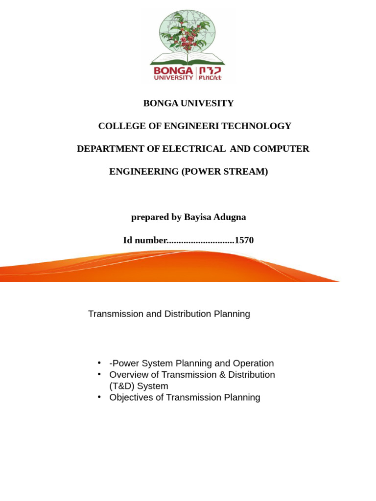 Prepared by Bayisa A | PDF | Electric Power Transmission | Electric Power Distribution