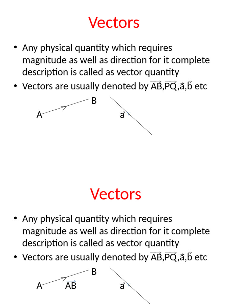 Vectors | PDF | Euclidean Vector | Perpendicular