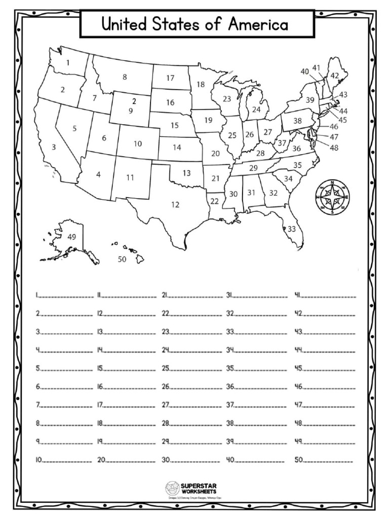 Map-numbered-states-quiz | PDF