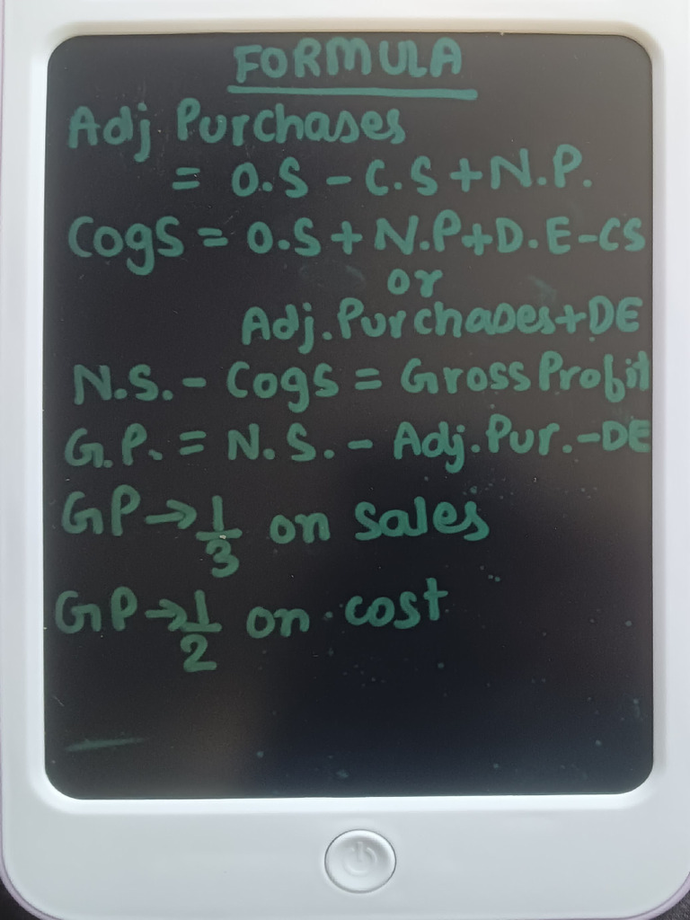 FS 1 Formula Sheet | PDF
