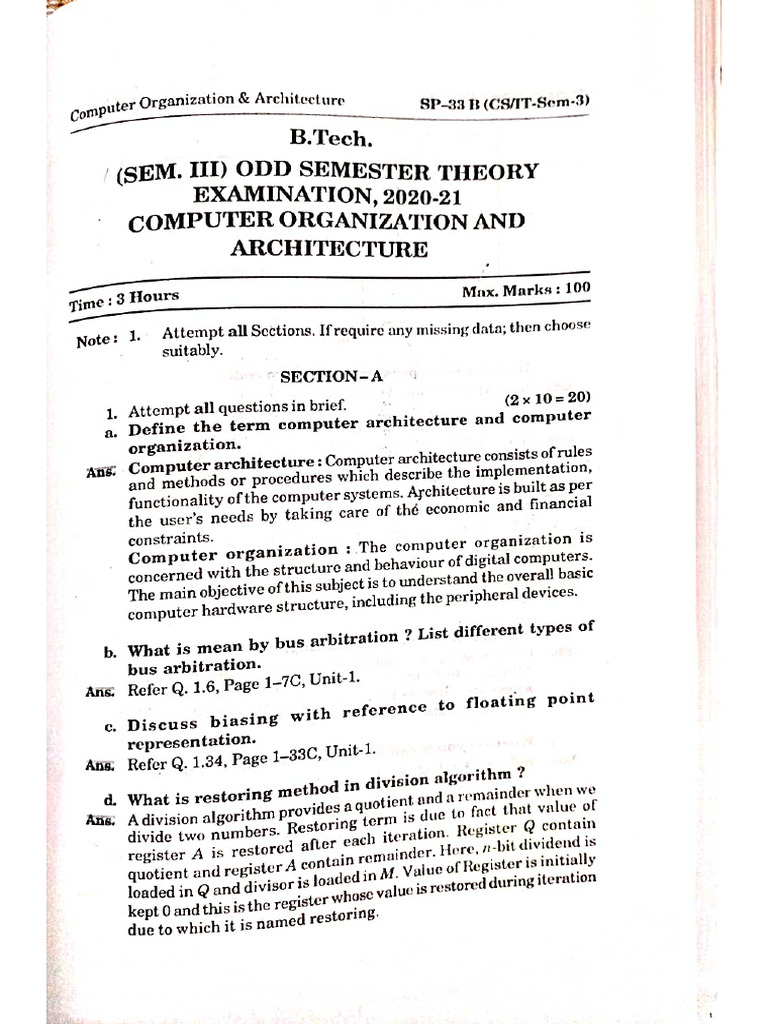 Coa Previous Year Question Paper | PDF