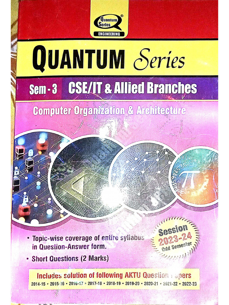 COA Computer Organisation and Architecture, Quantum, 2nd Year 2023 | PDF