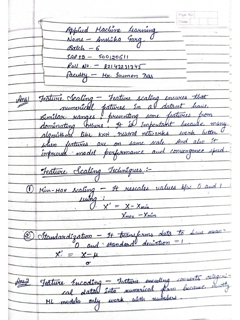 AML Assignment Anshika Garg, B6 | PDF