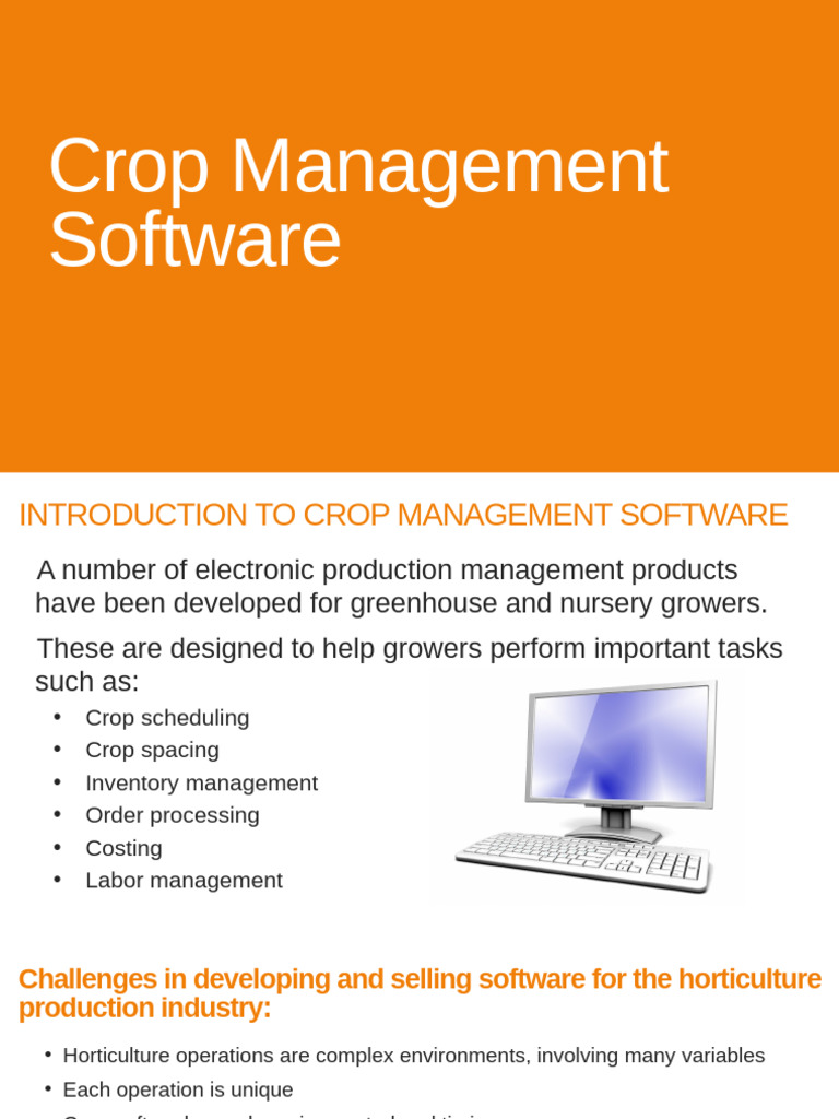 Crop Management Software 2023 | PDF | Inventory | Computer Terminal