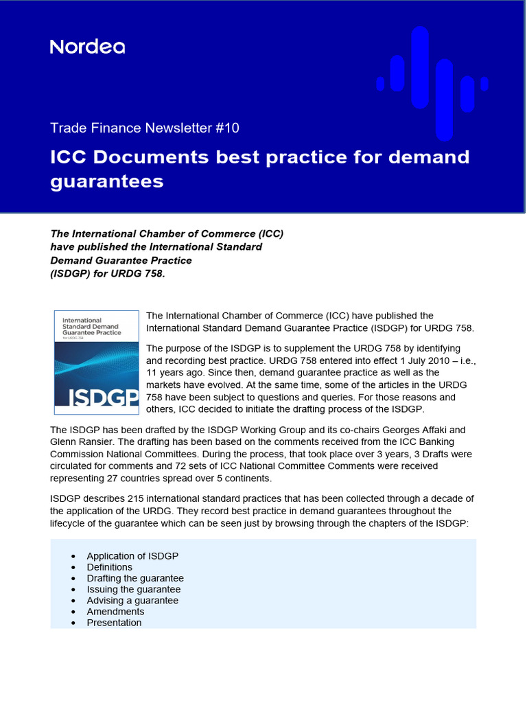 Trade Finance Newsletter 10 Isdgp | PDF | Justice | Crime & Violence