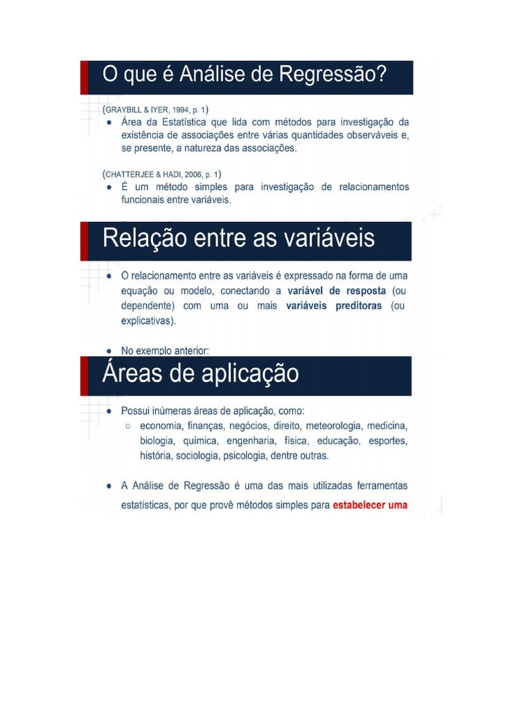 Analise de RL e RLM | PDF