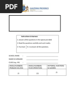 Grade 4 Maths Exam June 2022 | PDF | Mathematics