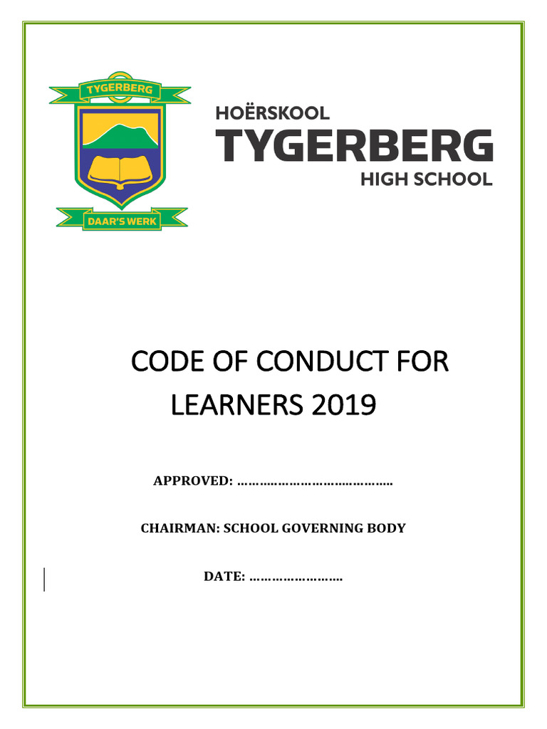 Code of Conduct 20 - 10 - 2019 | PDF | Witness | Teachers