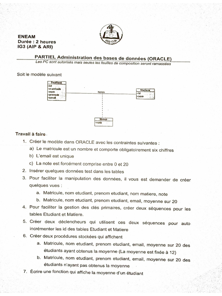 Dba Partiel Ig3 2021-22 | PDF