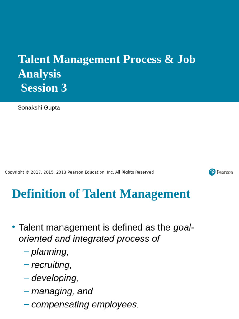 #3 Talent Management & Job Analysis | PDF | Workplace | Business