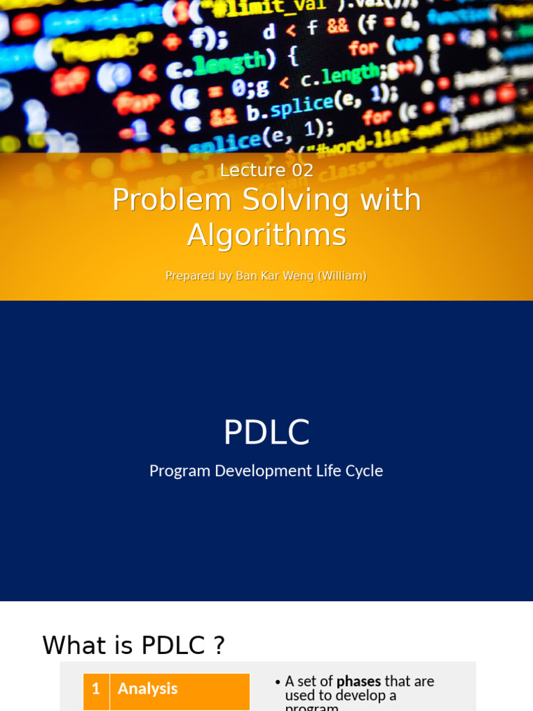 Lec02-Problem Solving With Algorithm | PDF | Algorithms | Input/Output