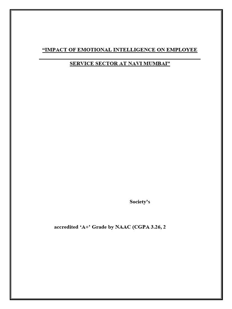 Apurva Mali's Final Black Book Report (2) - Removed | PDF | Emotional ...