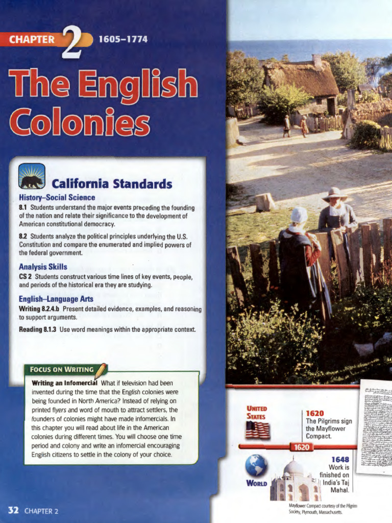 Textbook Chapter 2 The English Colonies | PDF | Slavery | Jamestown ...