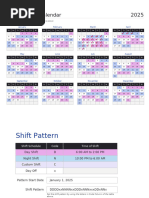 Shift Work Calendar 2024 | PDF