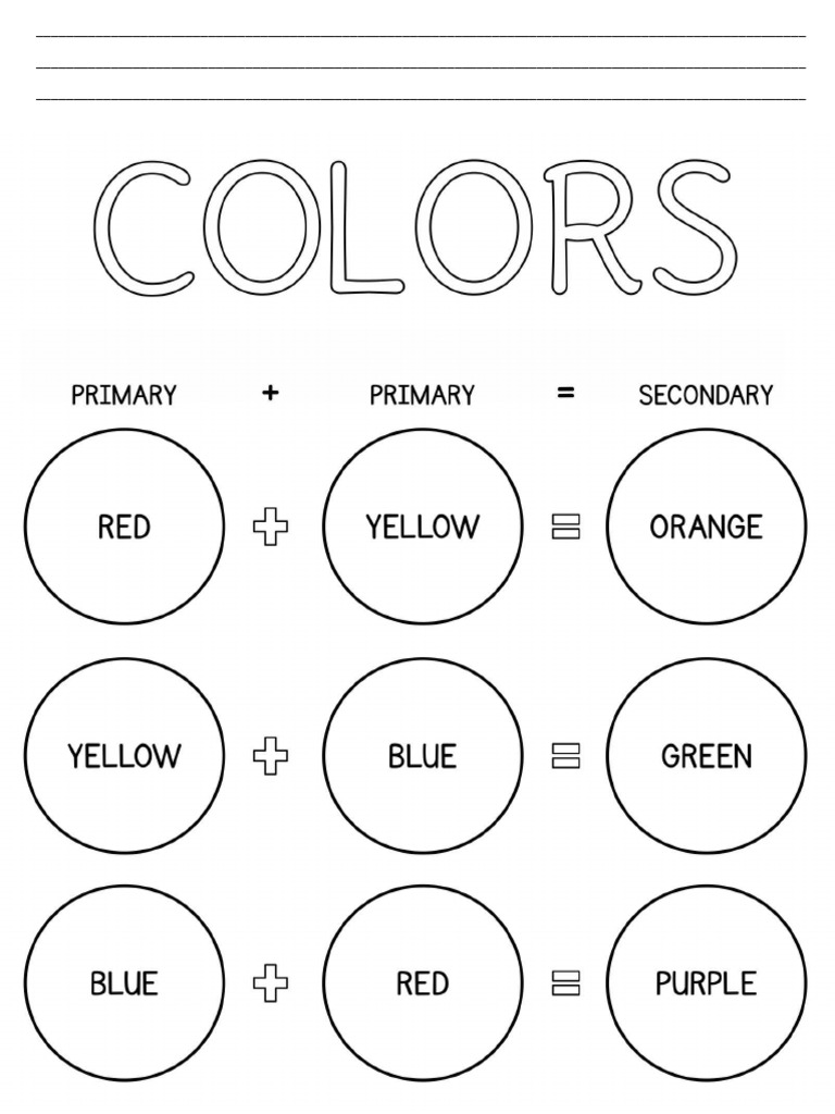 Colors Worksheet | PDF