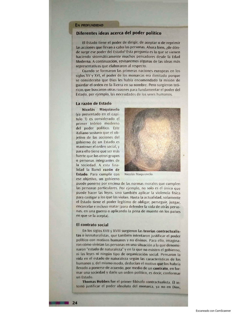 5to. Año - PyC - Fundamentos del Poder Político | PDF