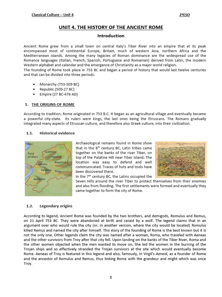 Founding Legends of Ancient Rome | PDF | Punic Wars | Ancient Rome