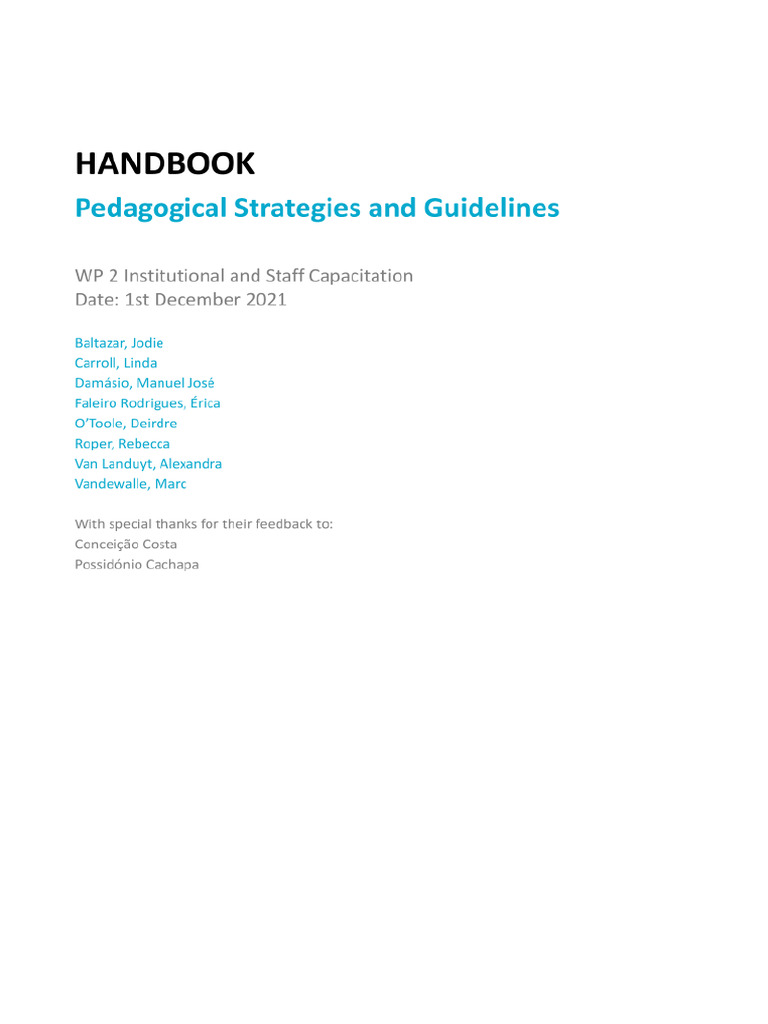 D-2.2-Handbook-Pedagogical-Strategies-and-Guidelines | PDF ...