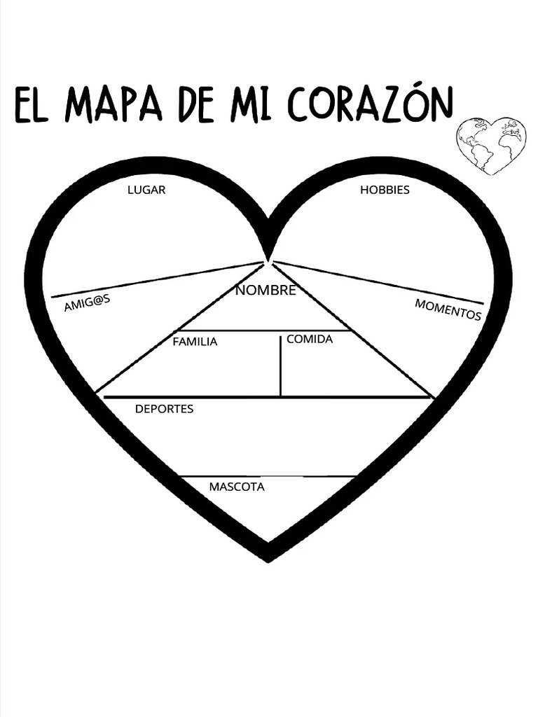 Mapa de mi corazón en español | PDF