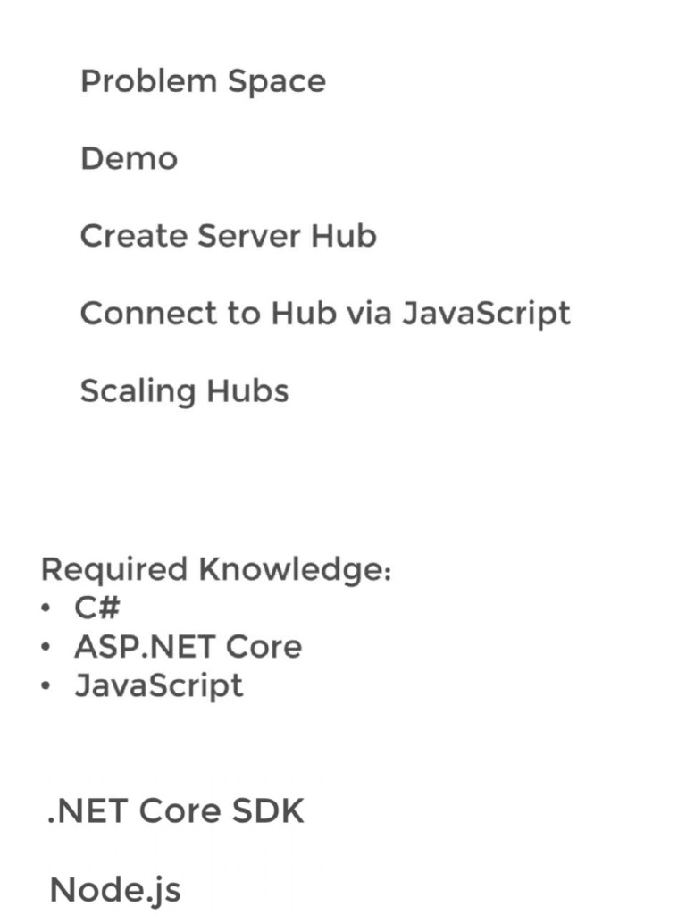 Practical ASP.NET Core SignalR Intro | PDF