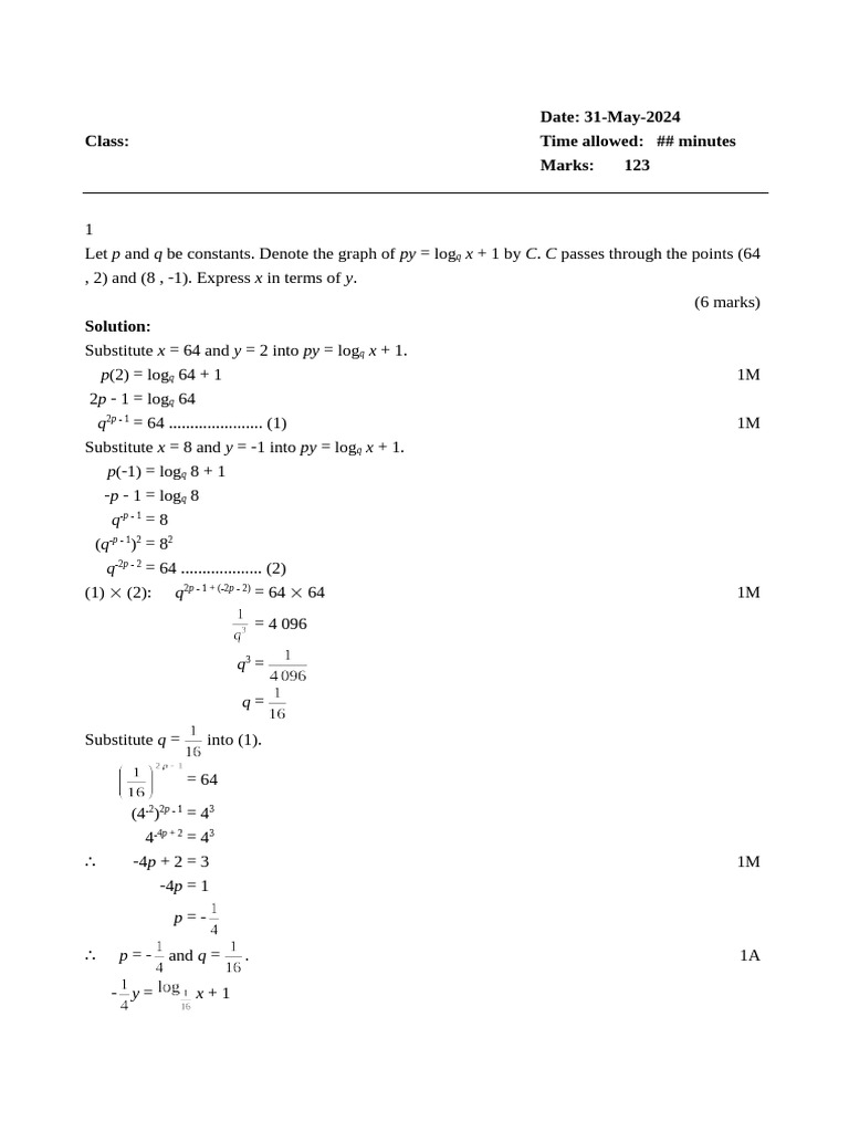 Mathematics QuestionAndAnswer Eng | PDF | Earthquakes | Mathematics