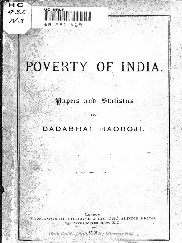 Poverty of India. Papers and statistics (1888) | PDF | British Raj ...