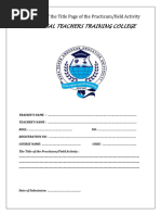 Study and Conduct Certificate | PDF