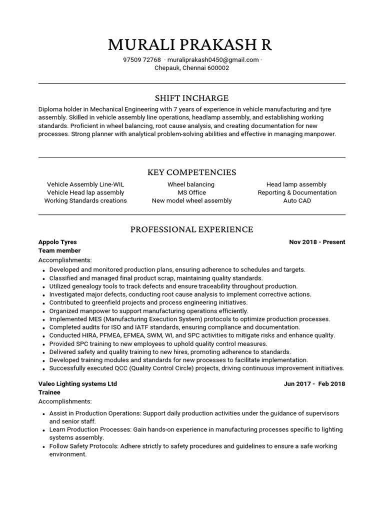 Naukri MuraliPrakash (7y 0m) | PDF | Business