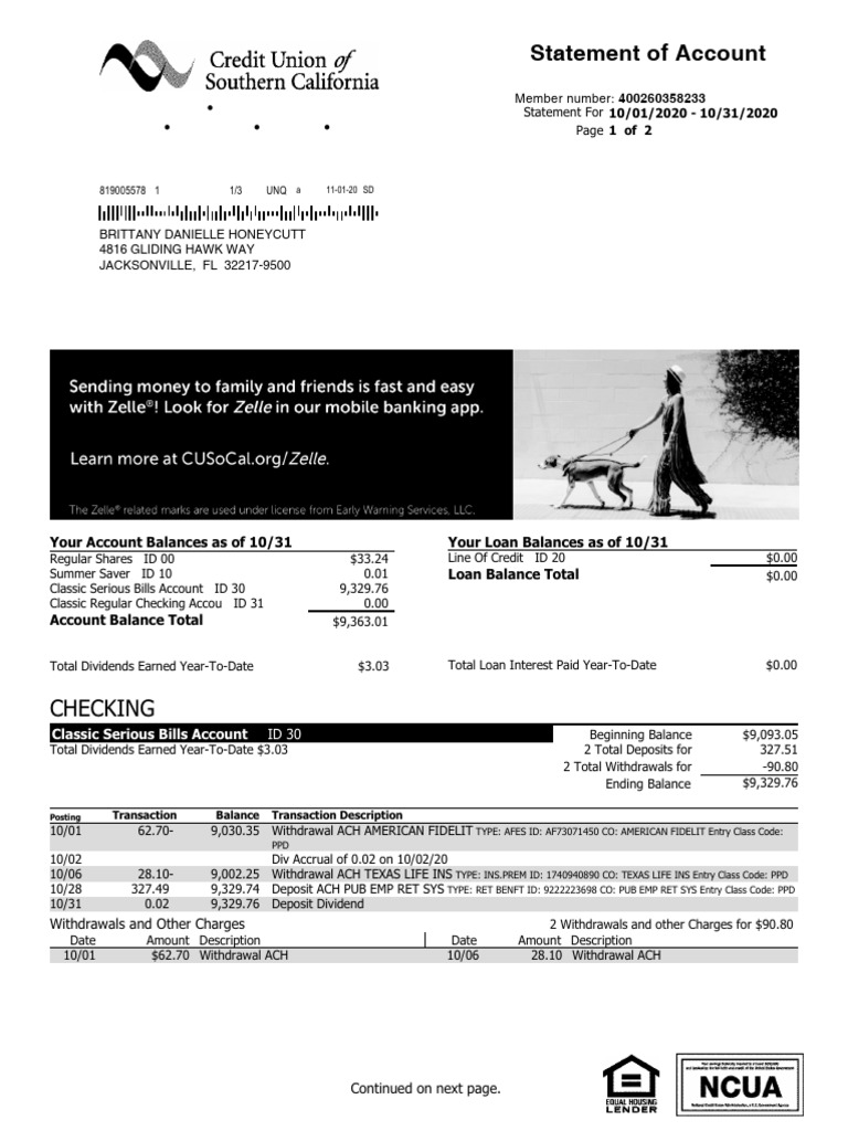 Statements CU | PDF | Credit Card | Payments