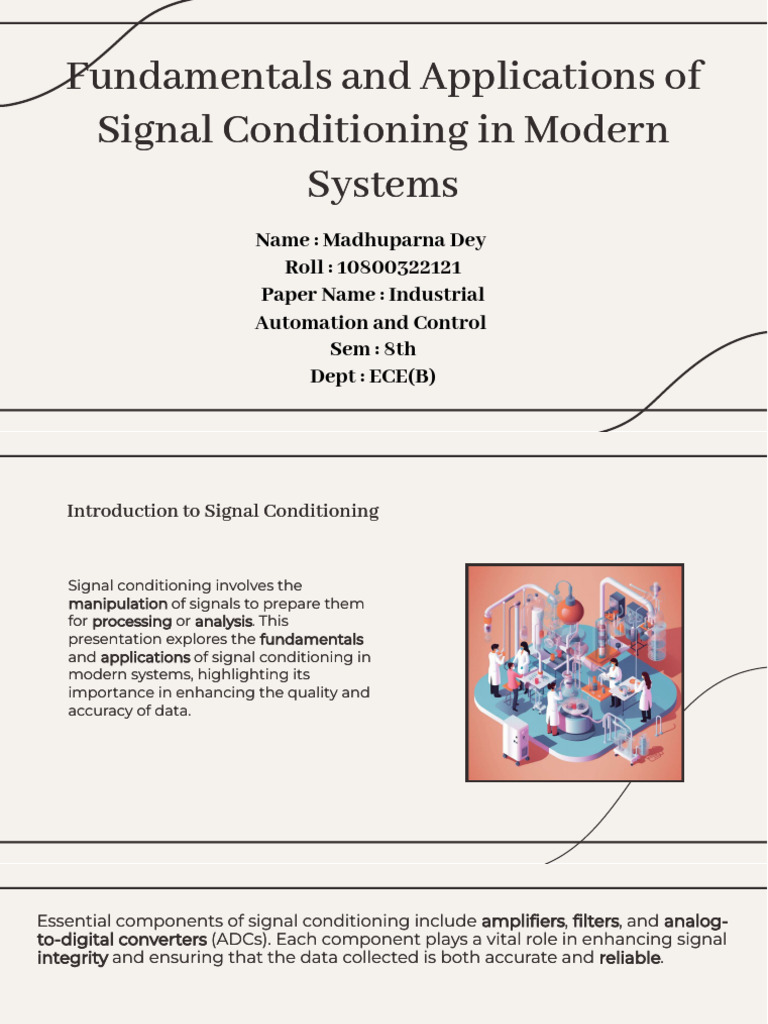 Fundamentals and Applications of Signal Conditioning in Modern Systems ...