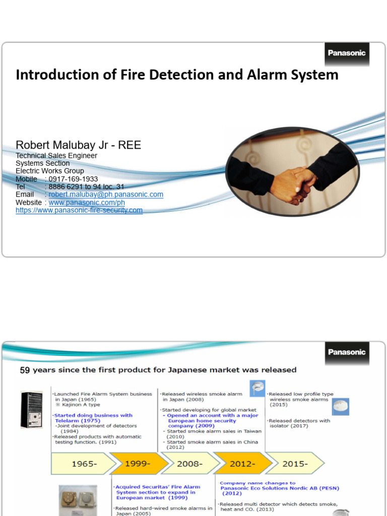 Panasonic Fire Alarm Presentation | PDF