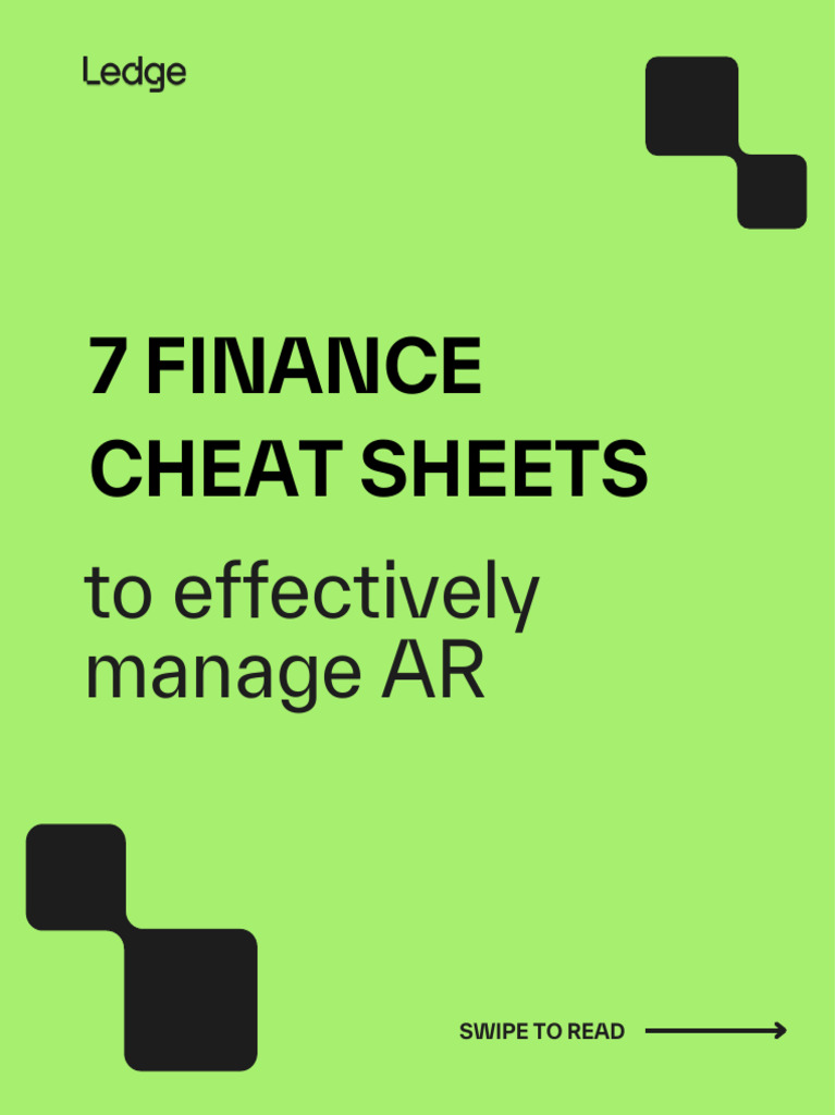 7 Finance Cheat Sheets To Effectively Manage AR-2 | PDF