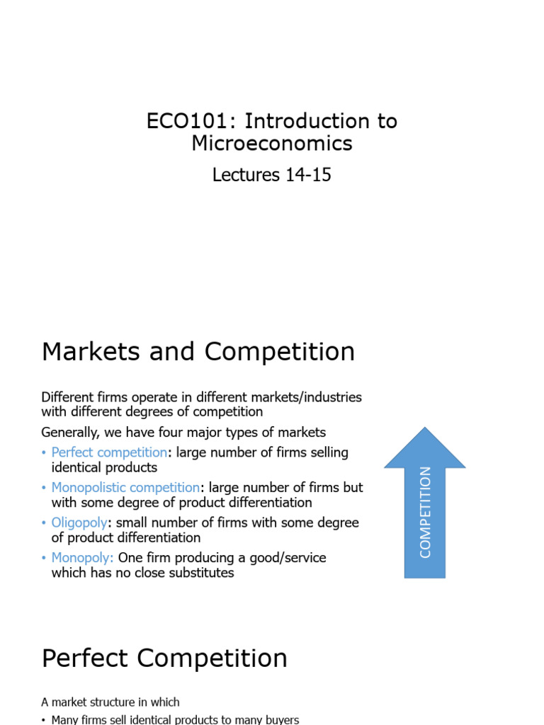 Week-7 | PDF | Profit (Economics) | Perfect Competition