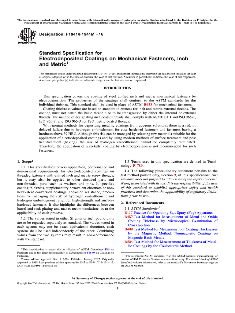 Astm F1941-F1941M-2016 | PDF