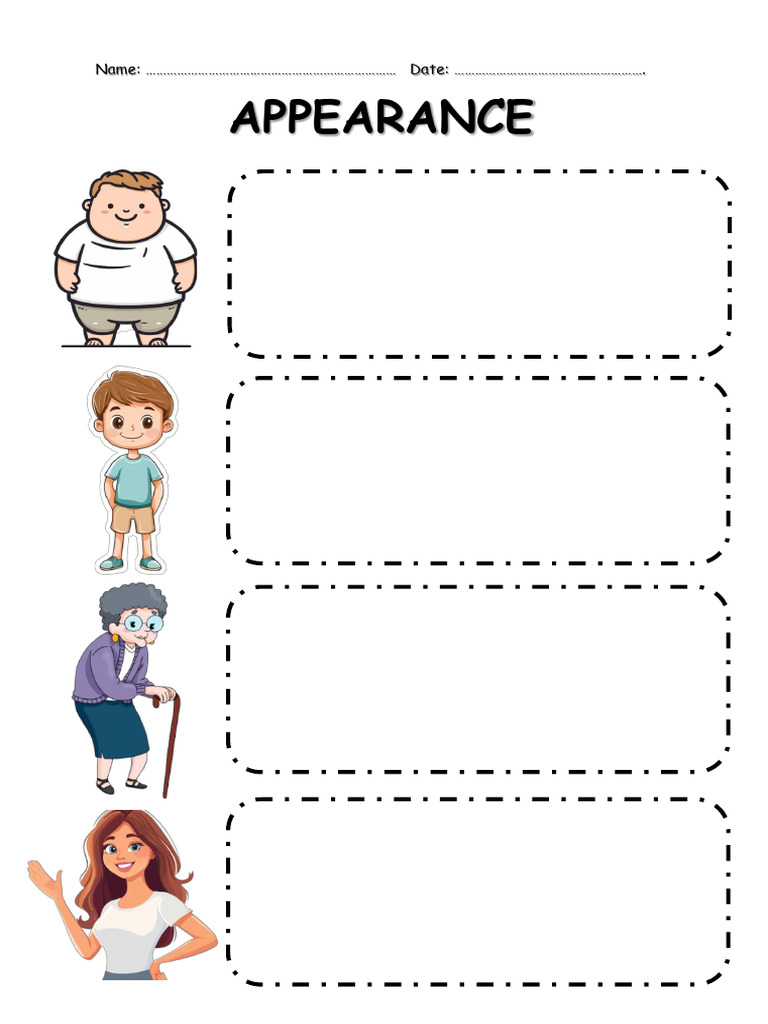 Appearance Worksheet | PDF