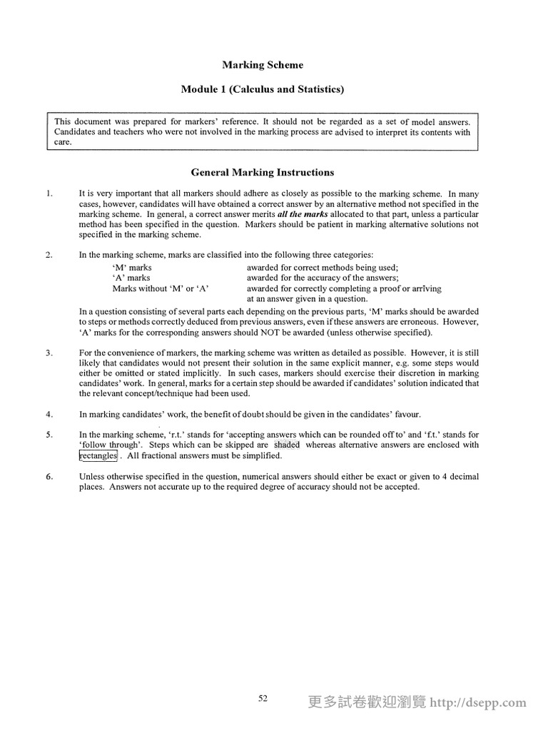 WP Contentuploads2018102015 DSE MATH EPM1 MS PDF | PDF