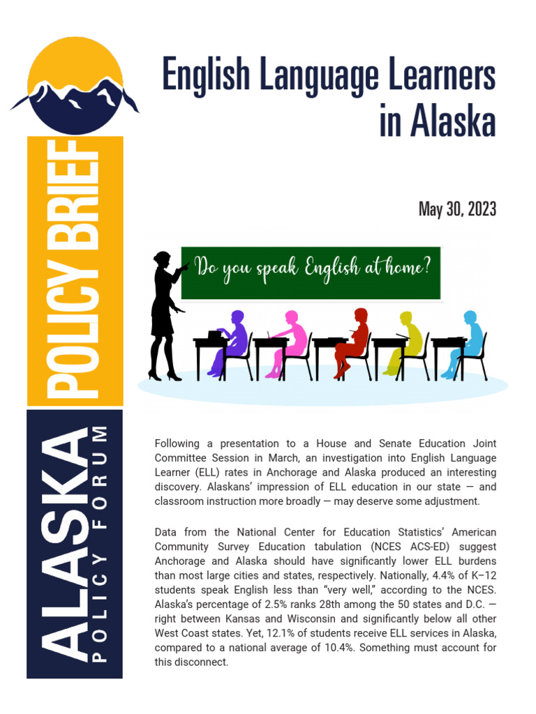 ELL APF PolicyBrief English Language Learners in AK 20230608 | PDF ...