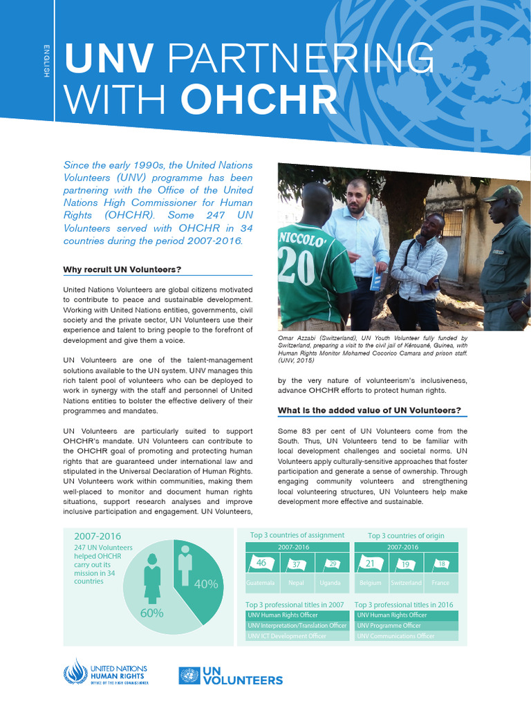 UNV Partnering With OHCHR | PDF | Justice | Crime & Violence