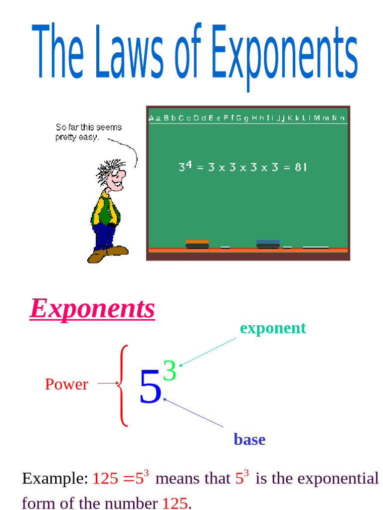 Laws of Exponents 620 | PDF | Exponentiation | Multiplication