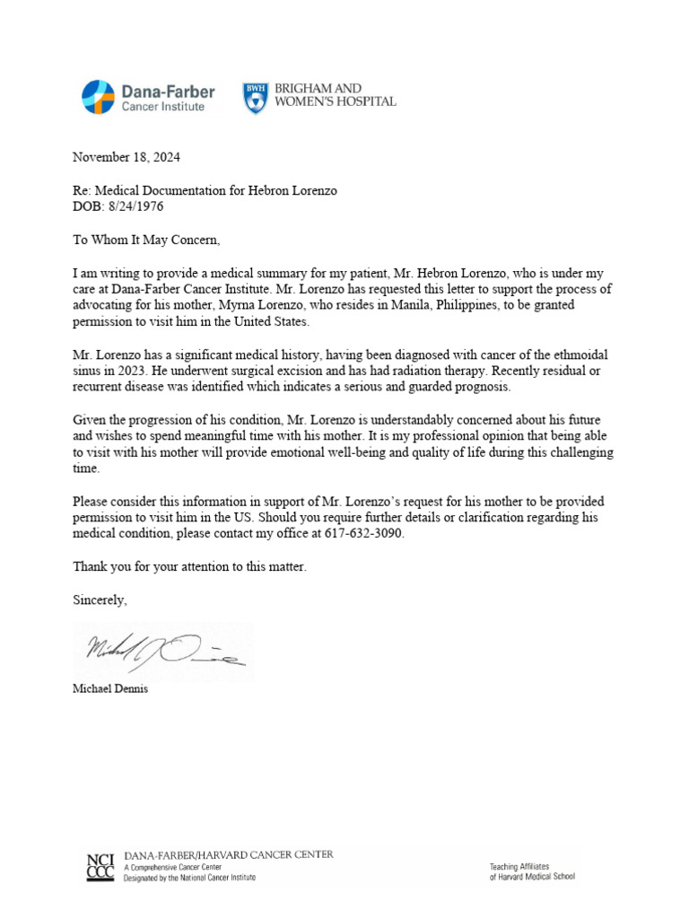 Doctors Letter | PDF