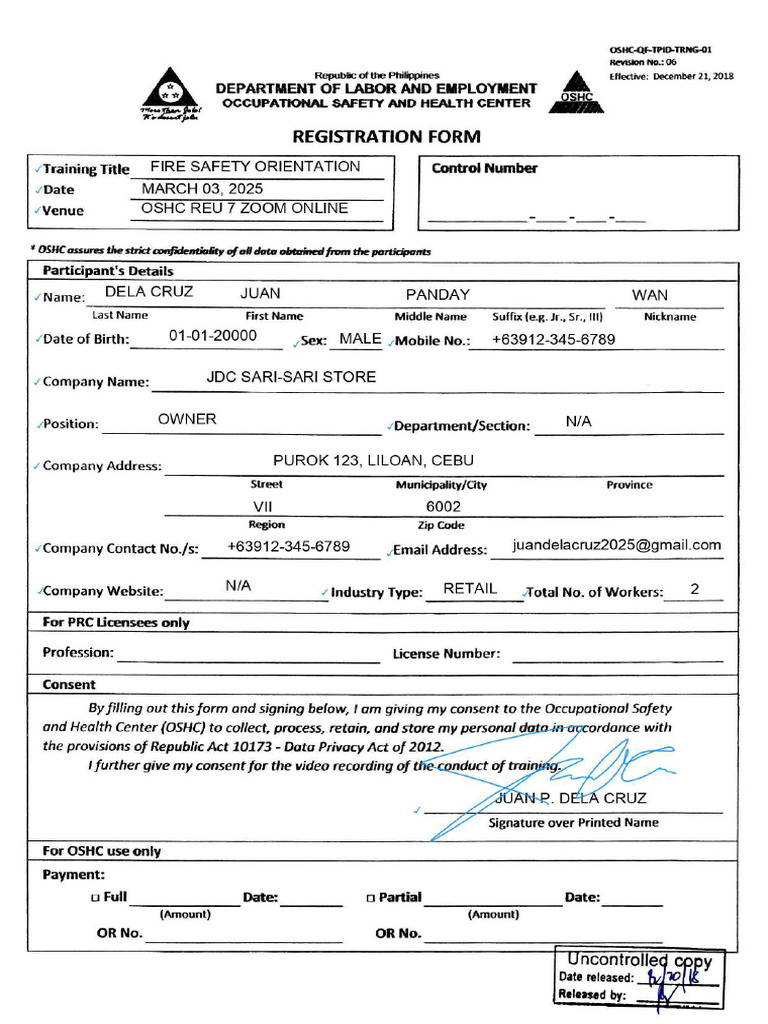 Fso Reg Form Sample - Page-0001 | PDF