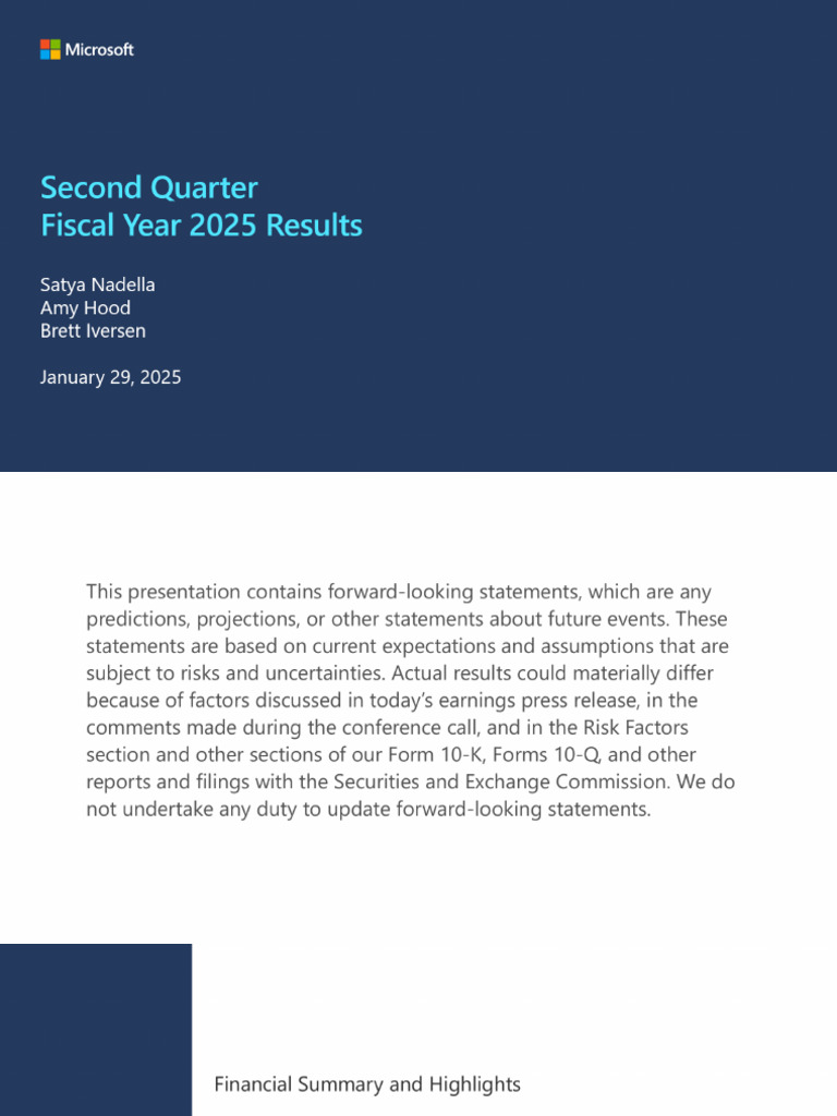 Slides FY25 Q2 | PDF