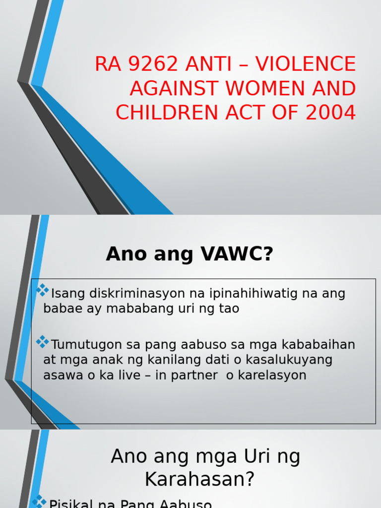 Ra 9262 Report | PDF