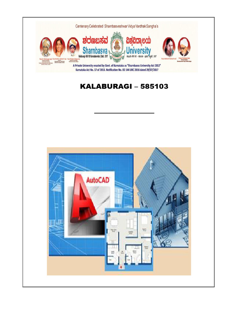 3rd Sem AutoCad Lab Manual 22CVL38 | PDF | Stairs | Auto Cad